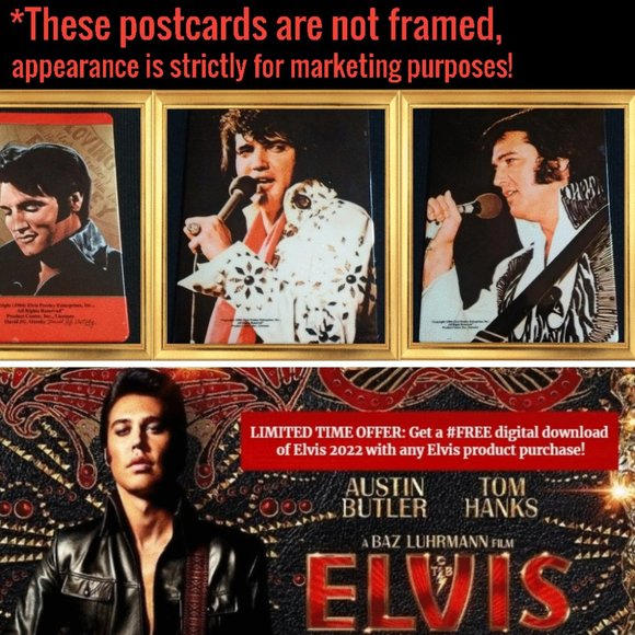 Elvis Presley Enterprises, Inc. | Other | Rare 3 Metal Postcard Small ...